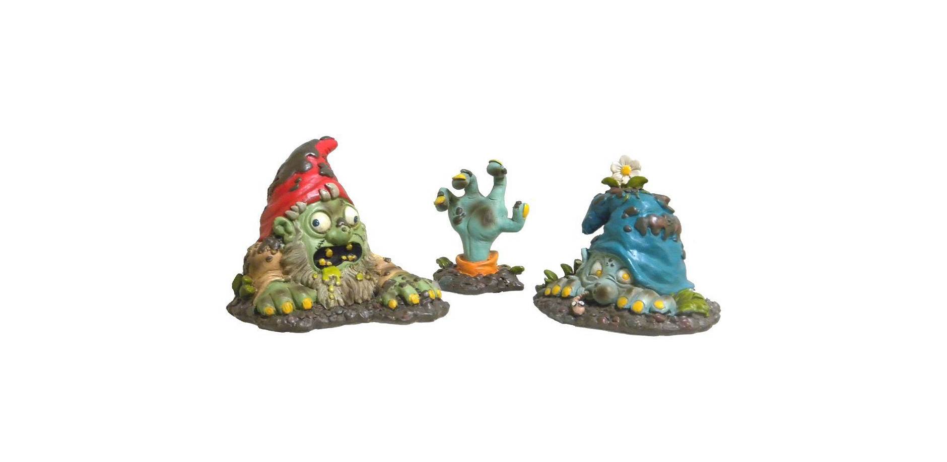 Zombie Garden Gnome Set - Zombie Gnome Bits — ZombieGift.com